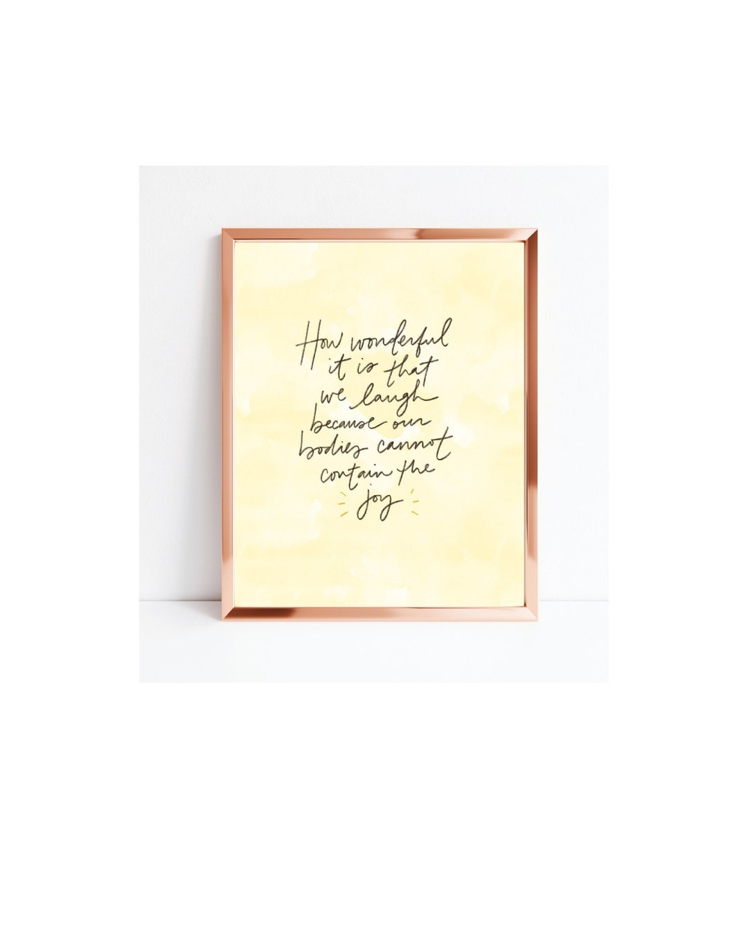 Joy and Laughter Quote Print - Etsy