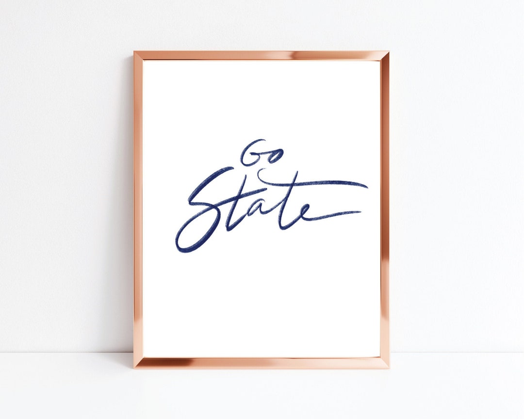 Penn State - Go State Print 8x10 Inches - Etsy