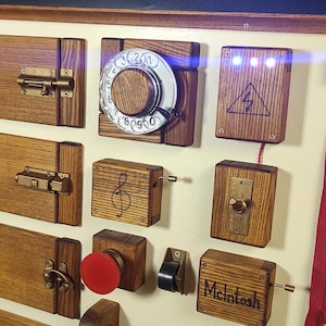 Sensory Activity Board for Dementia: Wooden Memory Stimulation Tool - Etsy