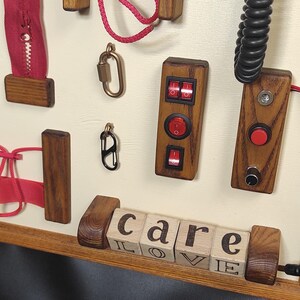 Sensory Activity Board for Dementia: Wooden Memory Stimulation Tool - Etsy