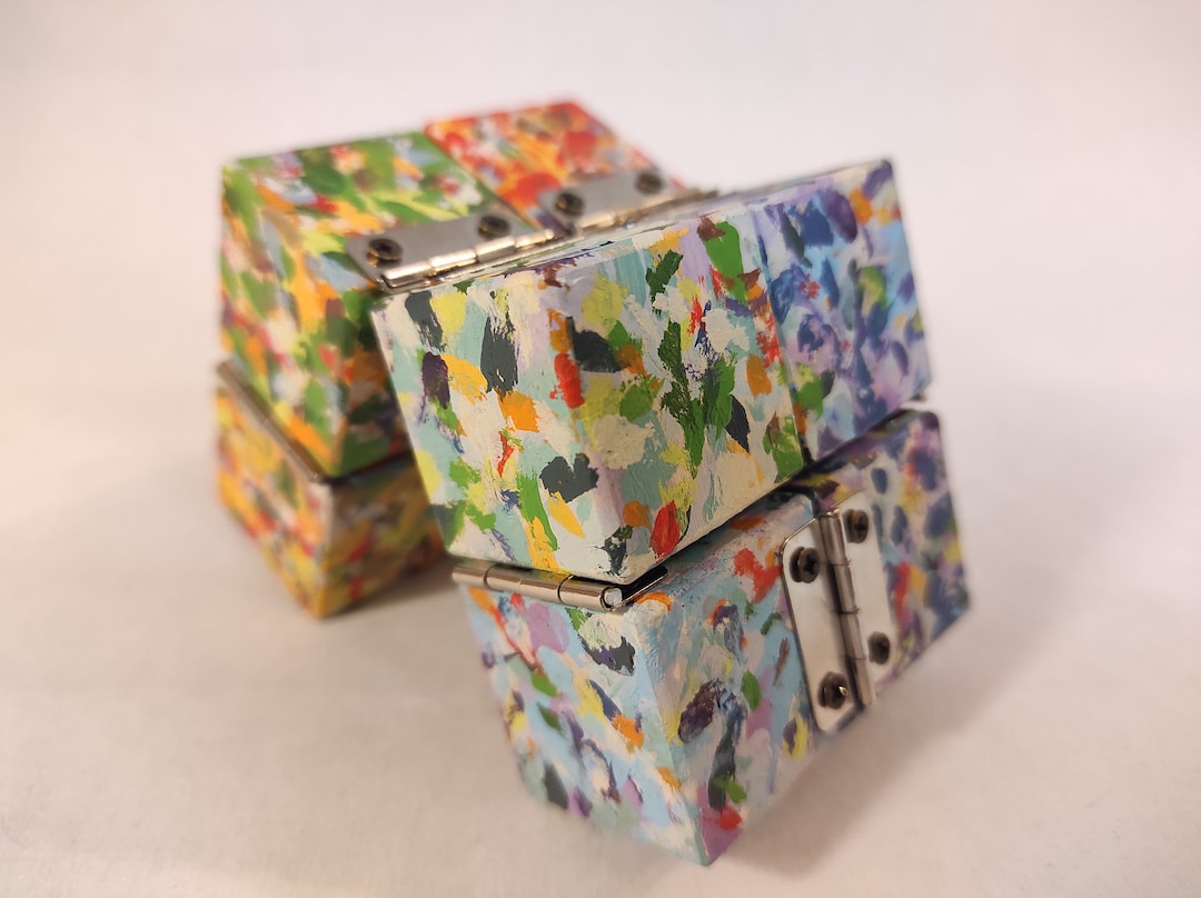 Infinity Cube: Wooden Dementia Fidget Toy, Alzheimer's Sensory Toy - Etsy