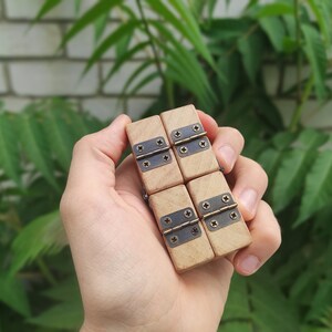 EDC Fidget Toy, Wood Infinity Cube, Stim Toy Adult, Autism and Dementia ...