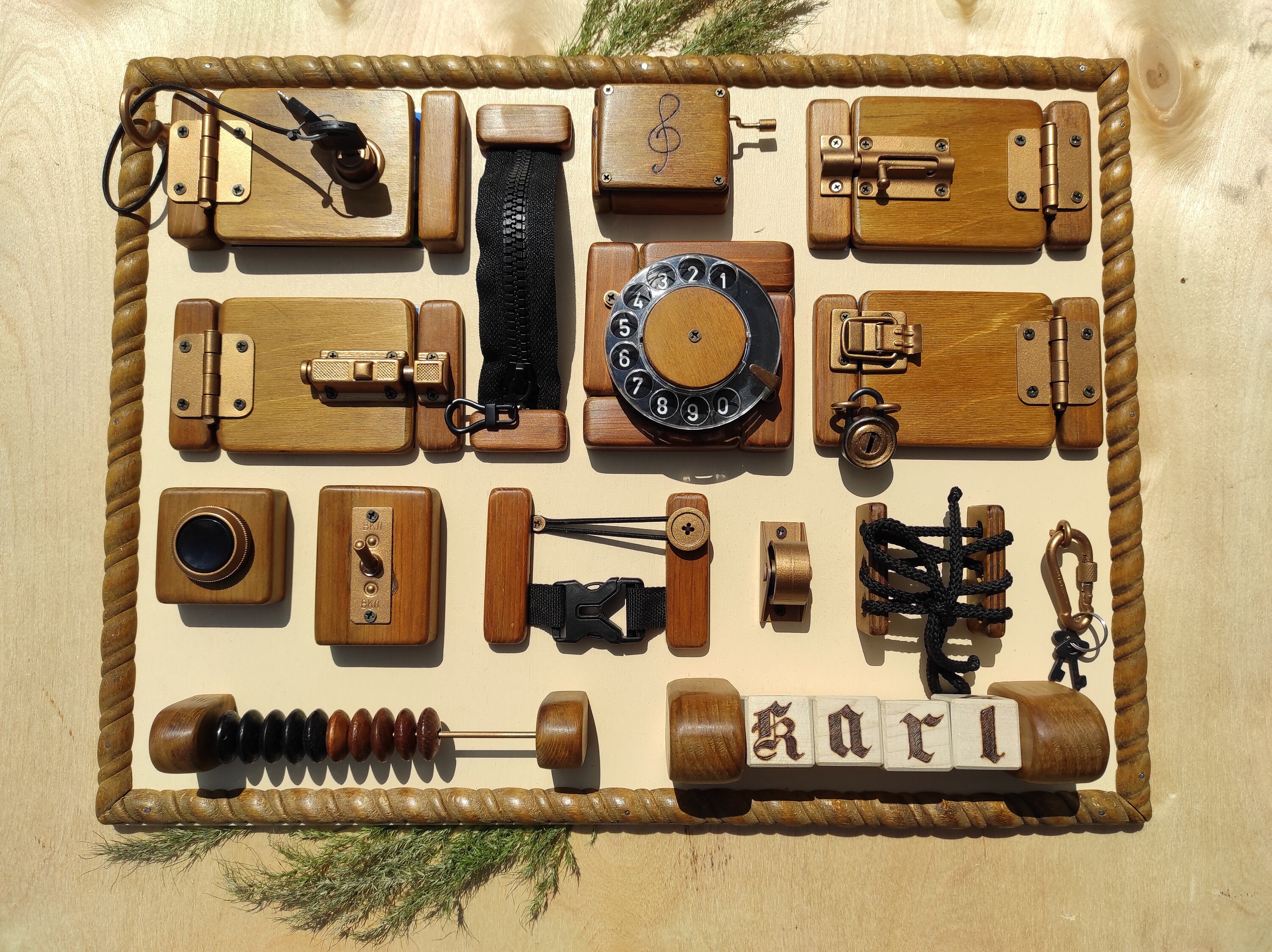 Dementia Sensory Board: Wooden Latch Board, Alzheimer's Activities - Etsy