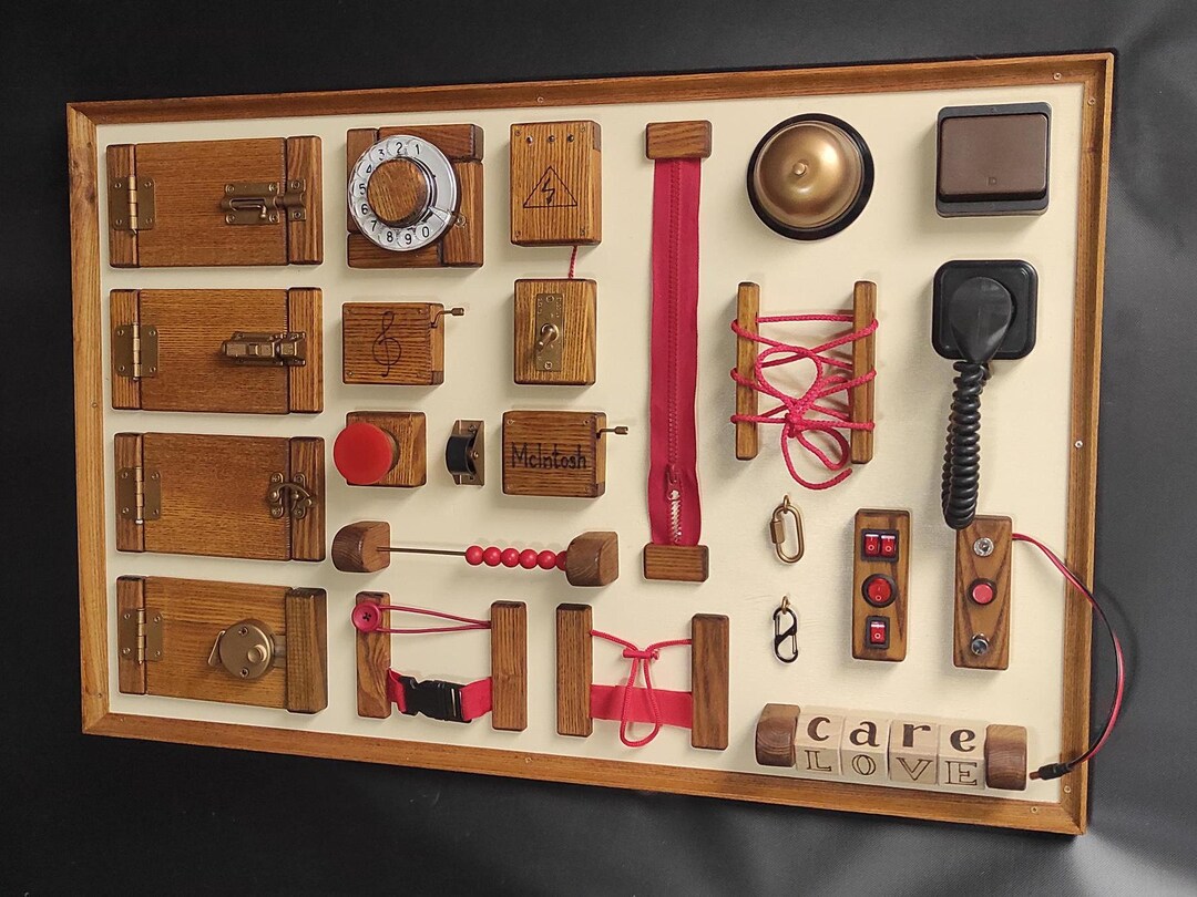 Sensory Activity Board for Dementia: Wooden Memory Stimulation Tool - Etsy