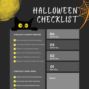 Ultimate Halloween Checklist - Instant Download! 2023 Halloween ...