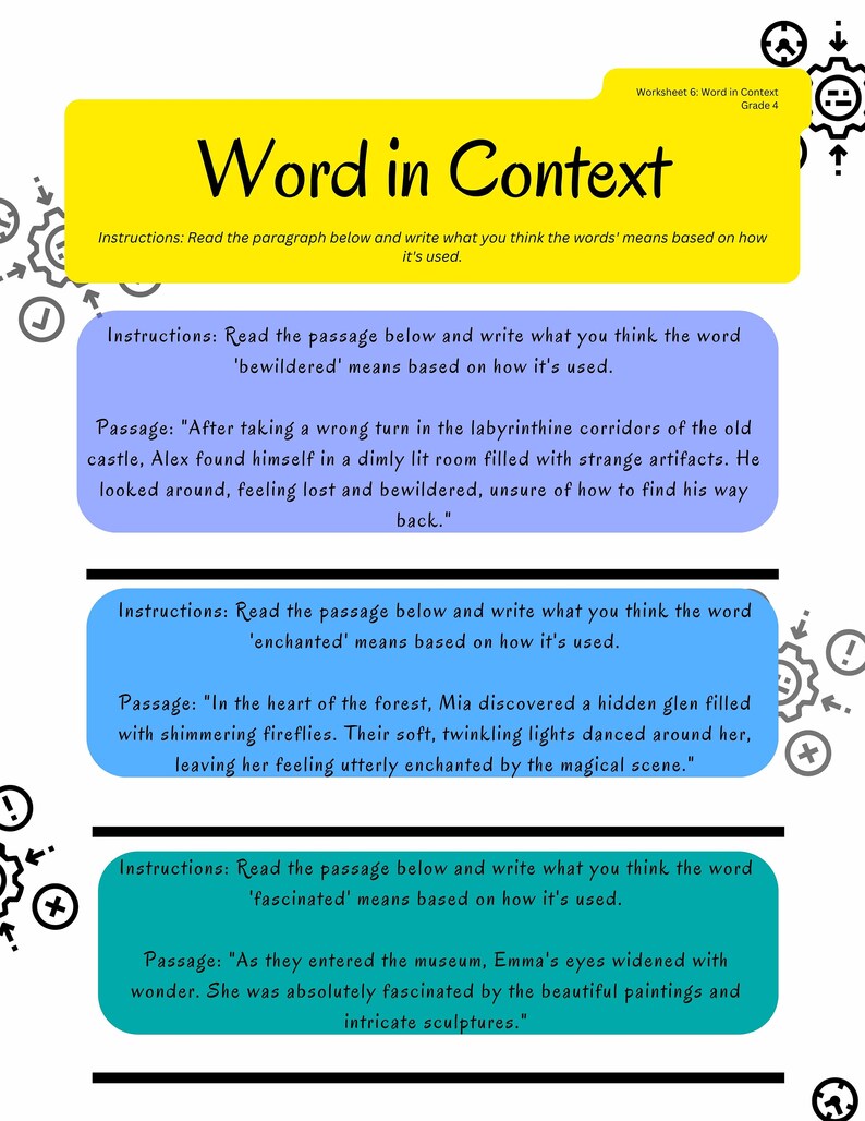 4th Grade Reading Strategies and Literary Elements Worksheets - Instant ...