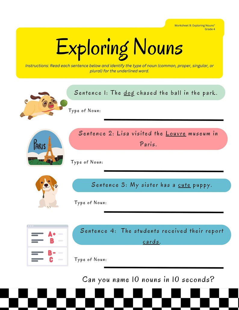 4th Grade Reading and Writing Worksheets Bundle: 21 Pages of Engaging ...
