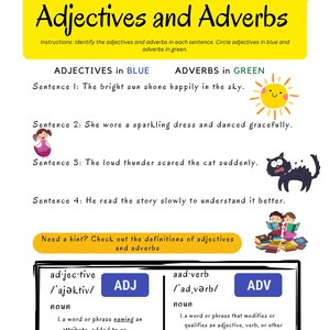 4th Grade Reading and Writing Worksheets Bundle: 21 Pages of Engaging ...