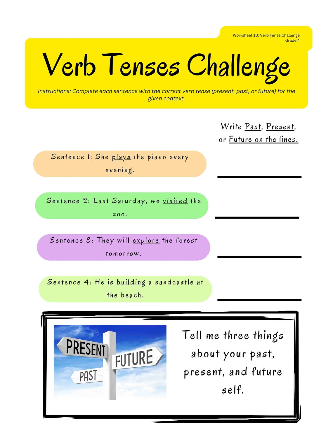 4th Grade Reading and Writing Worksheets Bundle: 21 Pages of Engaging ...