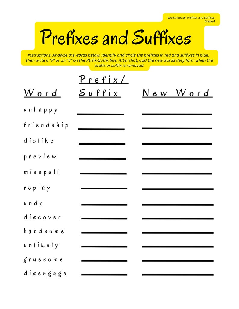4th Grade Reading and Writing Worksheets Bundle: 21 Pages of Engaging ...