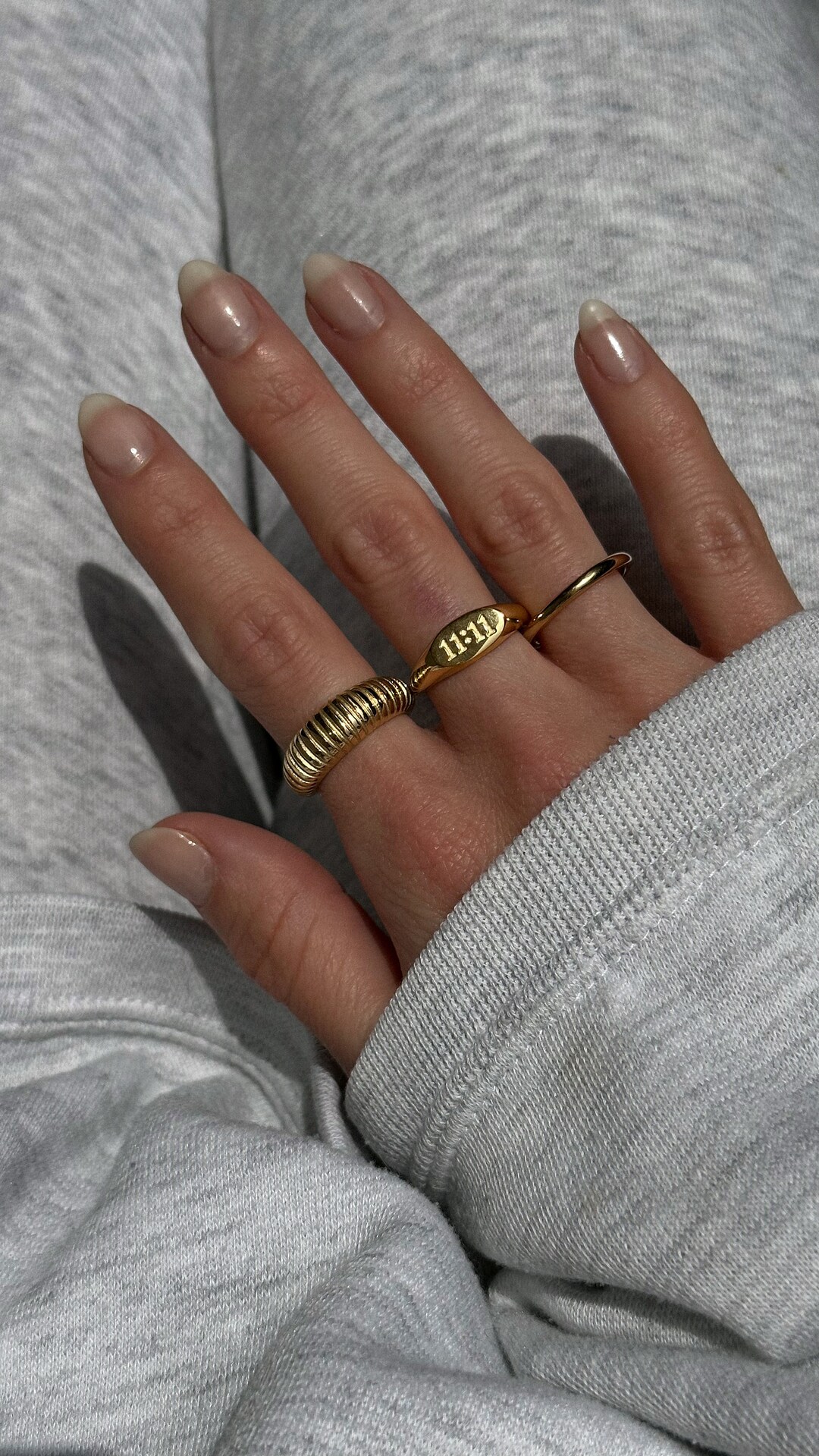11:11, 18k Gold Ring, Statement, Hope, Make a Wish, Signet, Sassy ...