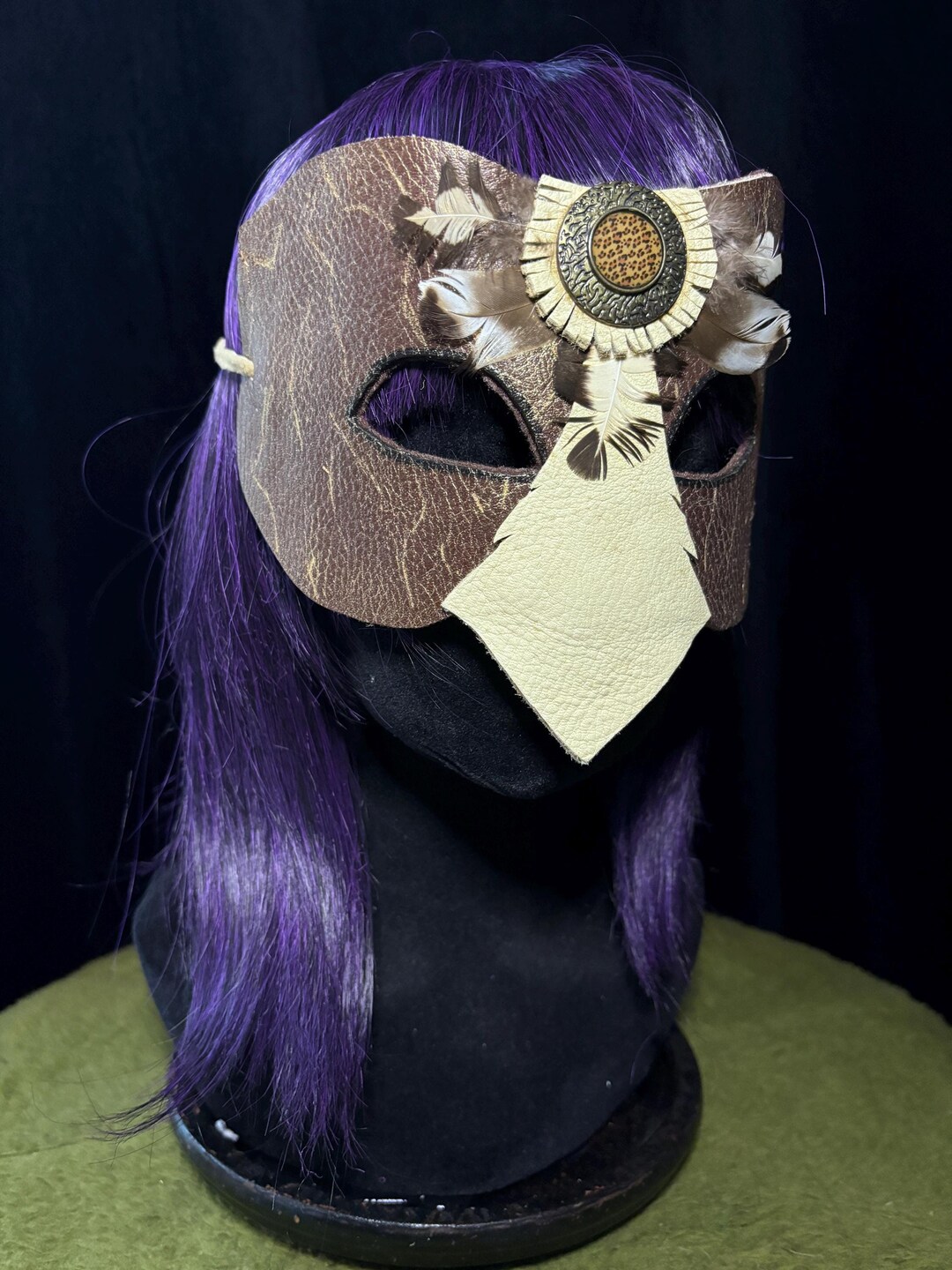 Leather Bird Mask - Etsy