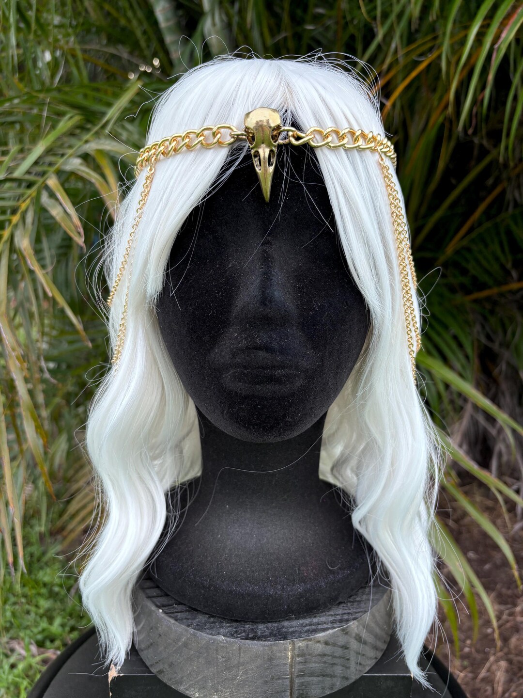 Gold Bird Skull Head Chain - Etsy