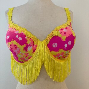 Pink Fringe Bra - Etsy