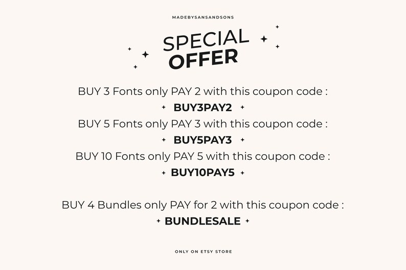 Modern Classic Font Bundle: Serif, Script, Sans Serif - Etsy