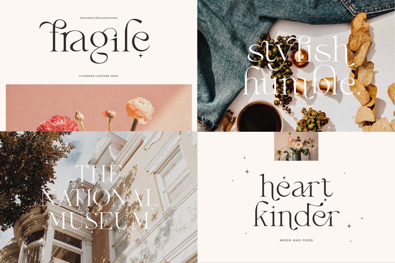 Modern Font Bundle 4 Procreate Fonts Cricut Fonts Canva - Etsy