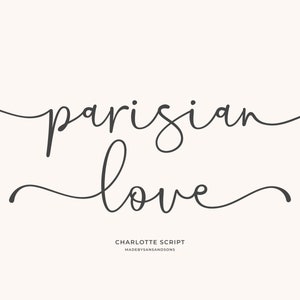 Charlotte - Calligraphy Font, Wedding Font, Modern Font, Script Font ...