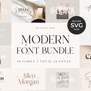 Special 50 Font Bundle Vol. 1 - Cricut Font, Procreate Font, Canva Font ...