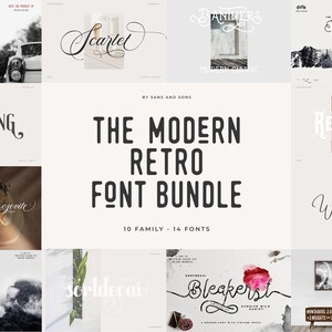 Special 50 Font Bundle Vol. 1 - Cricut Font, Procreate Font, Canva Font ...