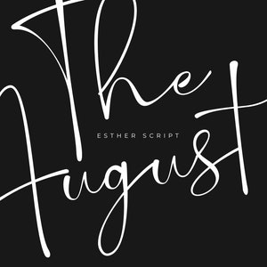 Esther Script Font: Modern Calligraphy With Swashes - Etsy