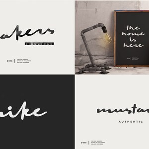 Modern Font Bundle 4 Procreate Fonts Cricut Fonts Canva - Etsy