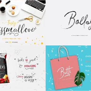 Modern Font Bundle 4 - Procreate Fonts, Cricut Fonts, Canva Fonts ...
