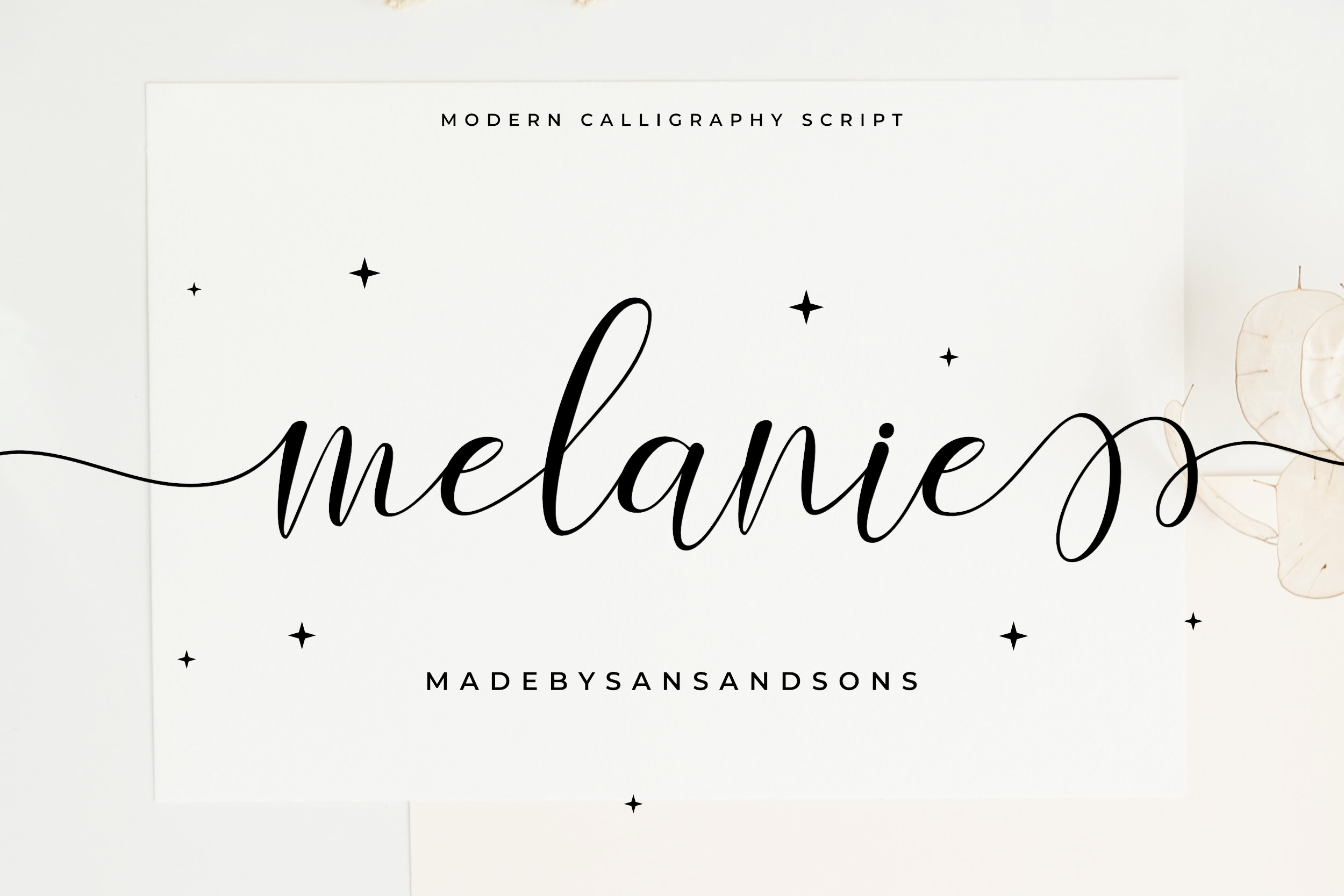 Melanie Love Swashes Font Calligraphy Font Modern - Etsy