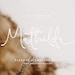 Mathilda - Modern Font, Wedding Font, Procreate Font, Canva Font, Logo ...