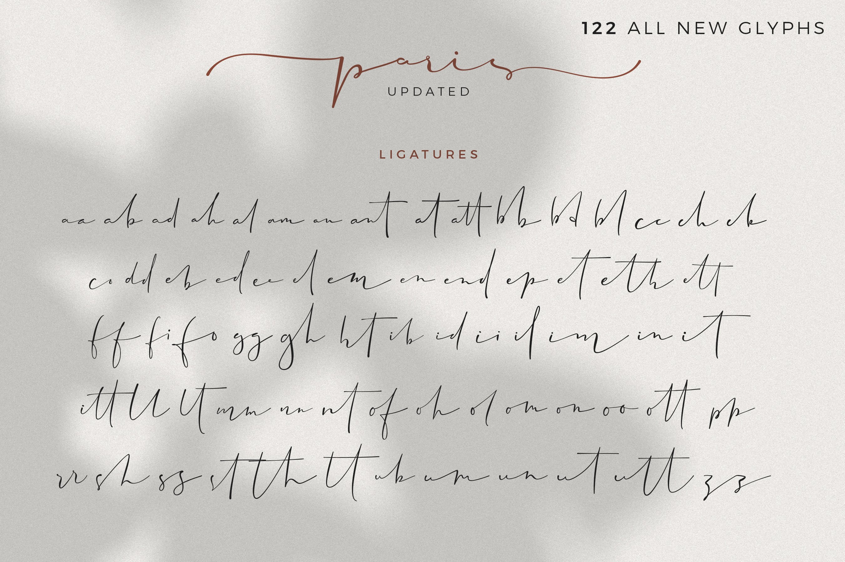 Hello Paris Modern Elegant Font Family Canva Font Cricut | Etsy