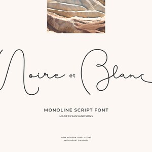 Abigail - Monoline Font, Wedding Font, Modern Font, Script Font, Cricut Font, Cursive Font ...