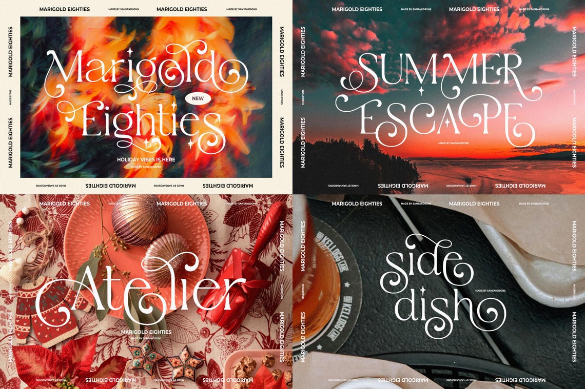 Modern Font Collection: 10 Elegant Typefaces (commercial License) - Etsy