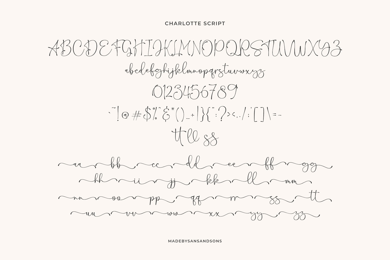 Charlotte Calligraphy Font: Modern Script, Wedding Design - Etsy