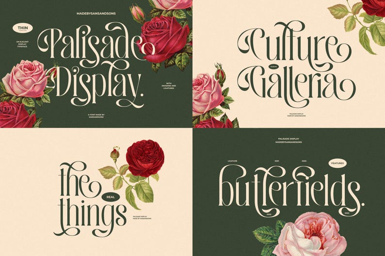 Modern Font Collection: 10 Elegant Typefaces (commercial License) - Etsy