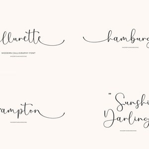 Calligraphy Font Bundle - Wedding Font, Romantic Font,lovely Font ...