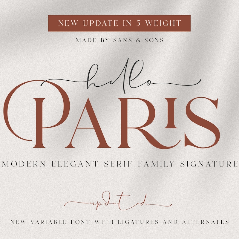 Elegant Retro Font - Etsy