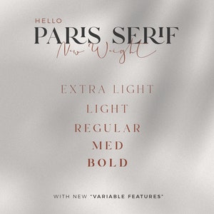 Hello Paris Font: Modern Elegant Serif & Script (SVG/DXF/EPS) - Etsy