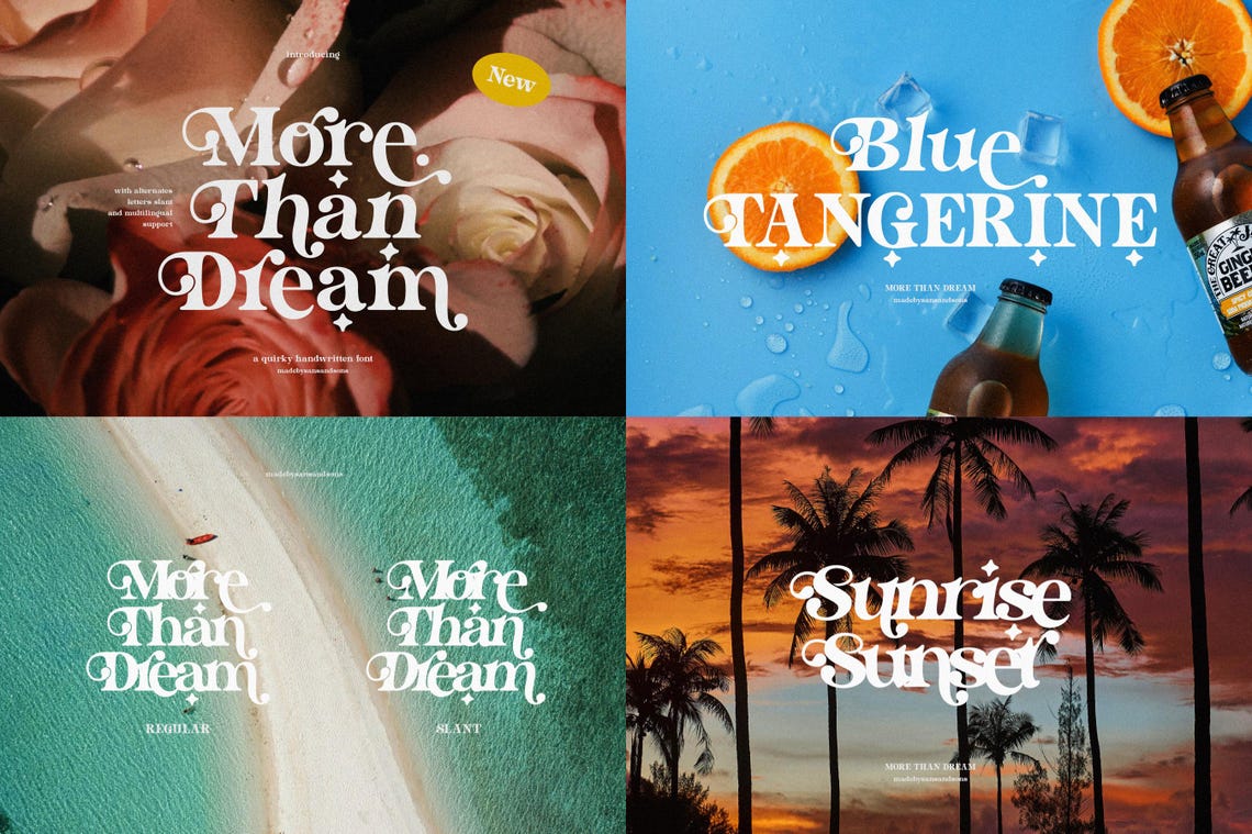 Modern Font Collection: 10 Elegant Typefaces (commercial License) - Etsy
