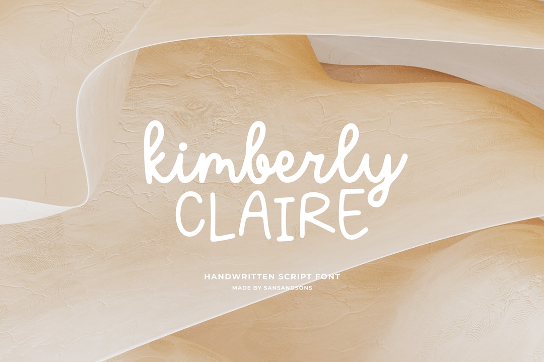Kimberly - Cricut Font, Wedding Font, Procreate Font, Canva Font, Logo ...
