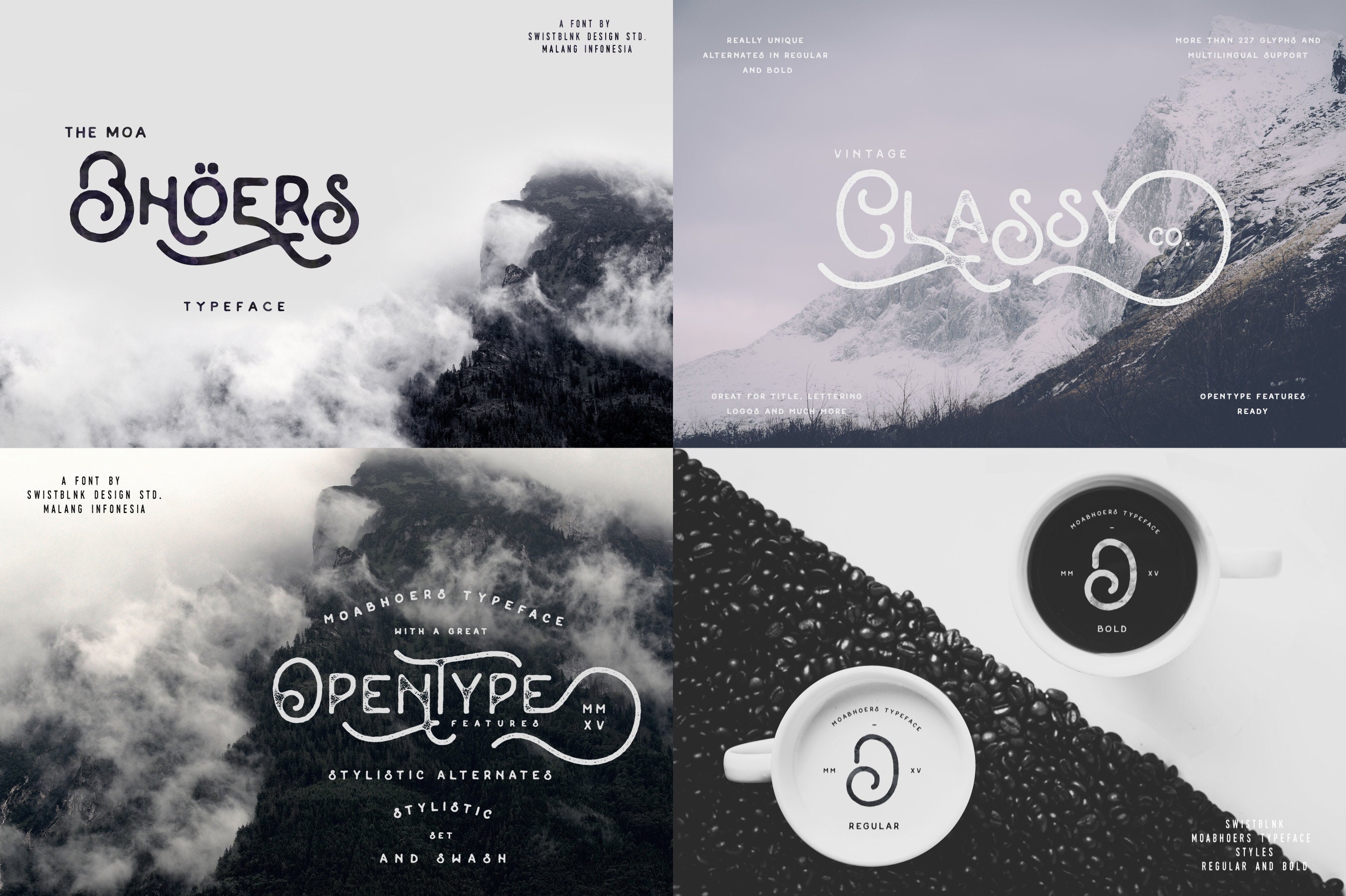 Modern retro typeface - dirtykiza