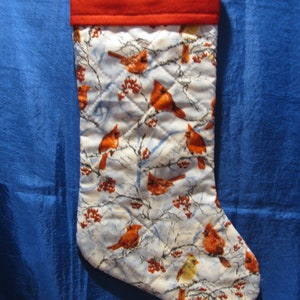 Winter Cardinal Christmas Stocking - Etsy