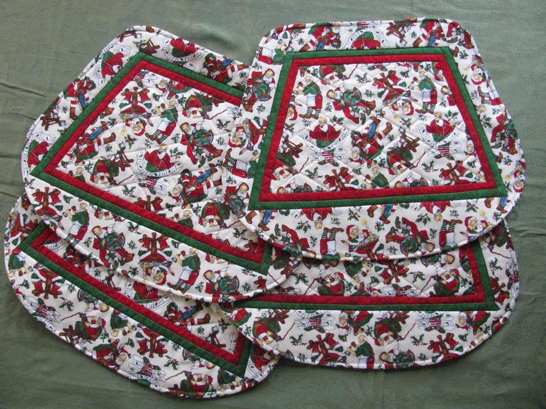 Round Table SANTA'S WORKSHOP Placemats - Etsy