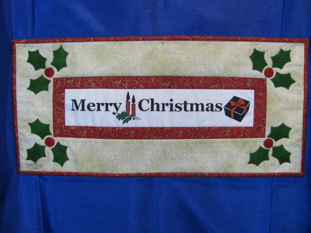 Merry Christmas Wall Hanging Etsy