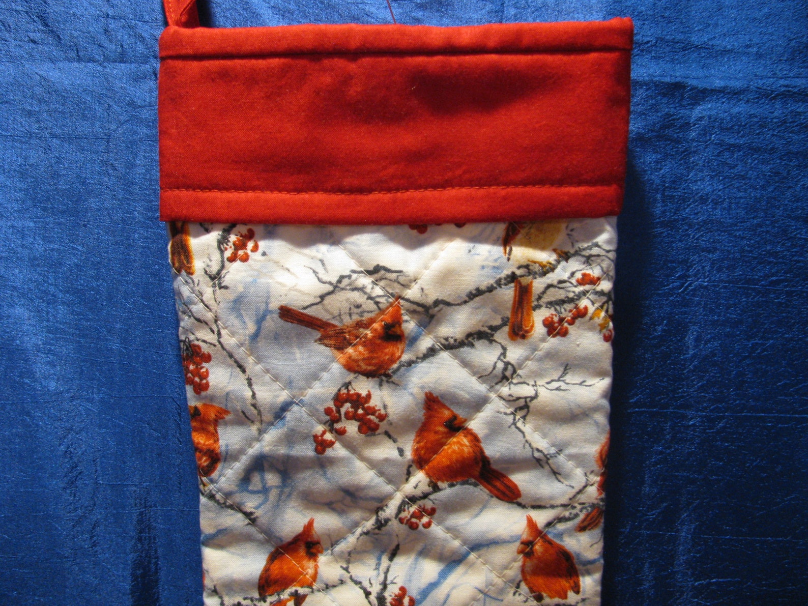 Winter Cardinal Christmas Stocking - Etsy