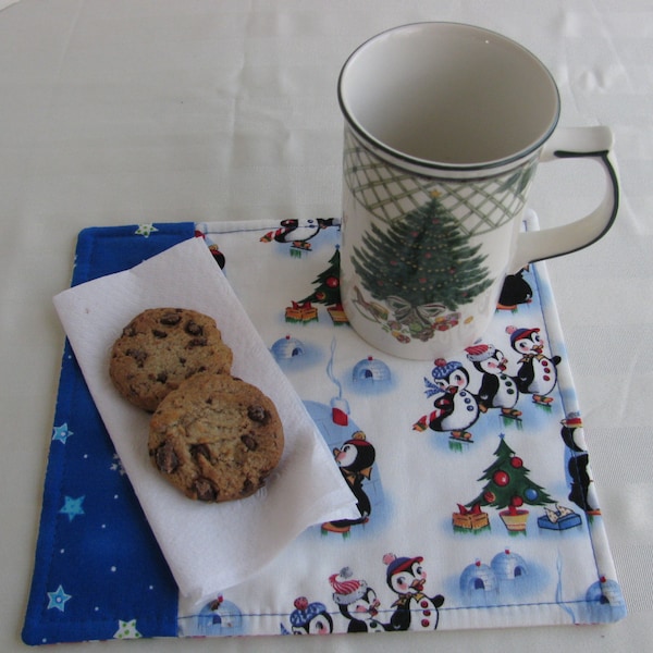 Penguin Mug Rug - Etsy