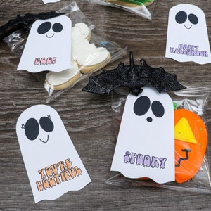 Ghost Gift Tags- Pink/orange/purple | Halloween Activity | Halloween ...