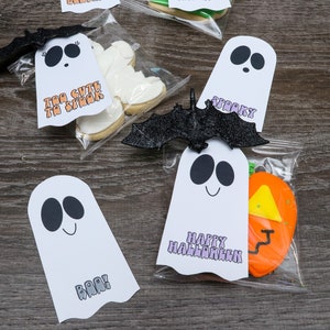 Ghost Gift Tags- Grey/orange/purple | Halloween Activity | Halloween ...