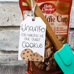 One Smart Cookie | Teacher Appreciation Printable Tags | Teacher ...