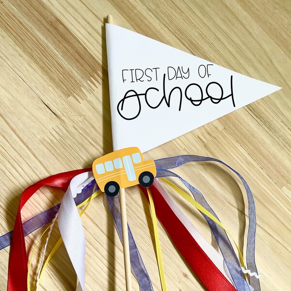 School Pennant - Etsy