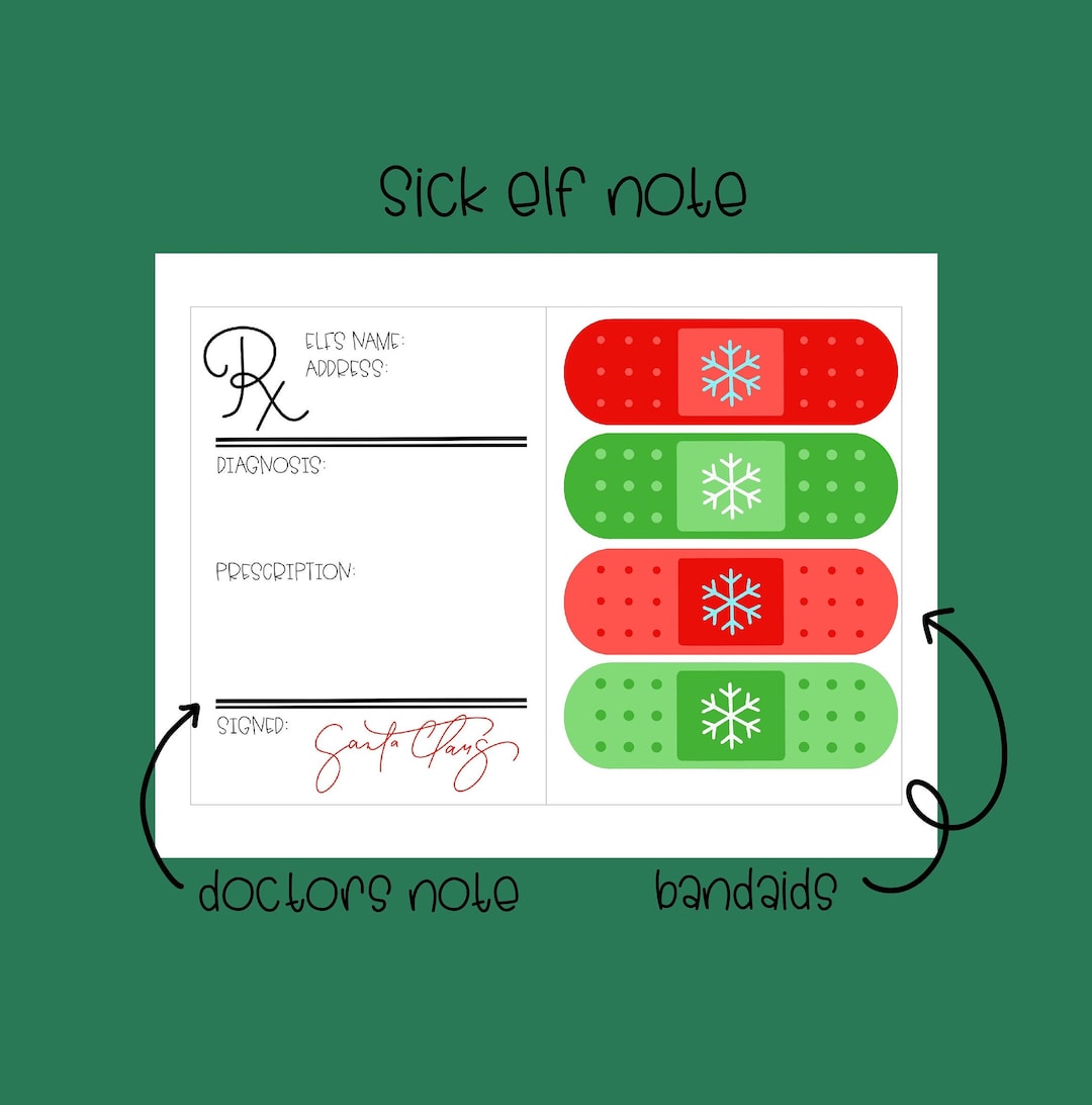 Sick Elf Note | Winter Activity | Kids Activity | Christmas Activity ...