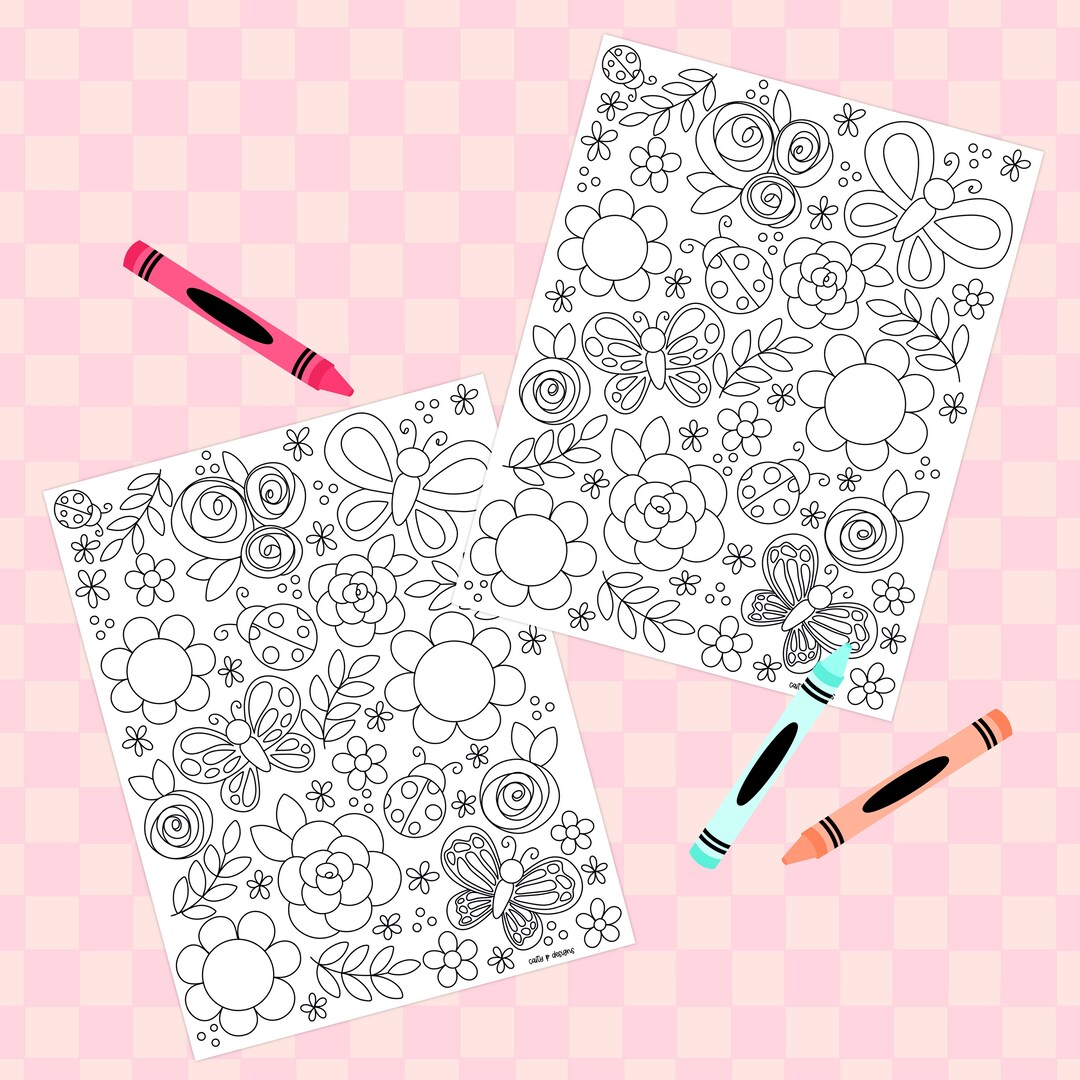 Spring Coloring Pages | Floral Coloring Pages | iPad Coloring Pages ...